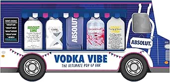 Absolut Vodka Vibe Gift Set - Flavoured Vodka Miniature Alcohol Bottles ...