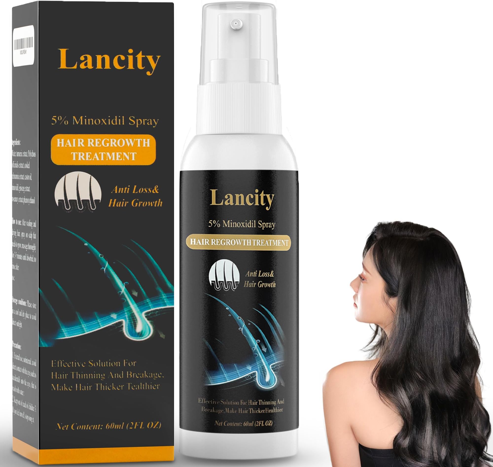 Amazon.com : ROSEVER 5% Minoxidil Spray for Hair and Beard Growth, Men ...