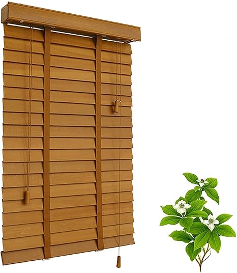 Wooden Horizontal Blinds, Solid Wood Venetian Blinds for Windows ...