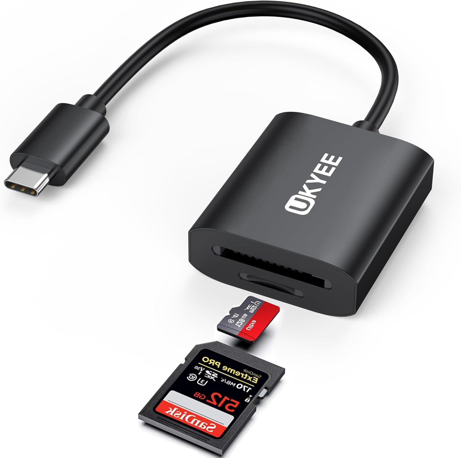 Amazon.com: USBC Card Reader, SD Micro SD TF to USBC OTG Camera Memory ...