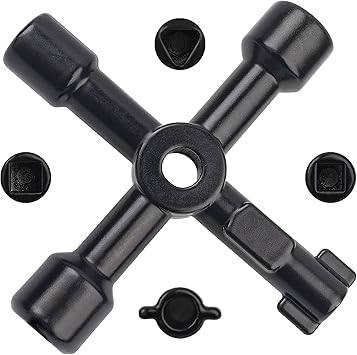 Omoojee 4-in-1 Heavy Duty Utility Key, Gas Meter Box Key, Electric Box ...