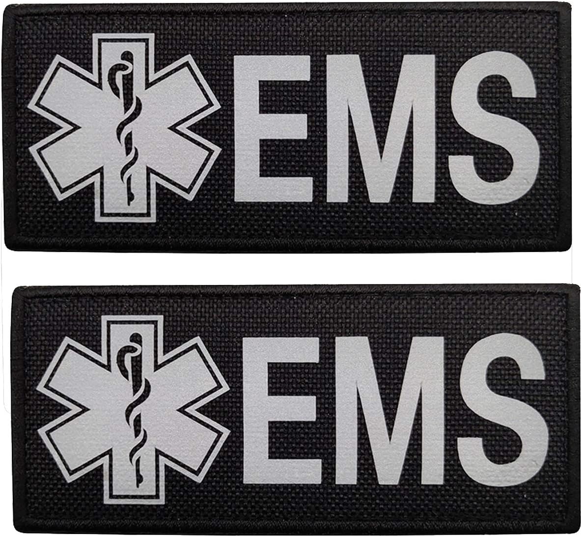 Amazon.com: Reflective EMS EMT Star of Life Back Panel Patch(11x4 Inch ...