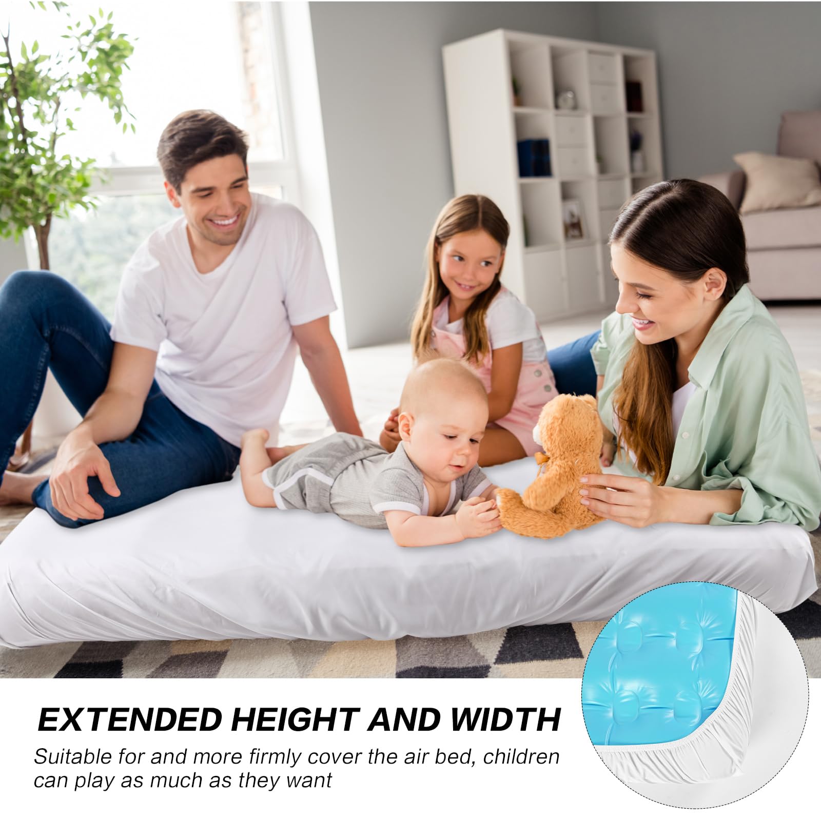 Breling Kids Inflatable Airbed Fitted Sheets Compatible with Intex Cozy ...