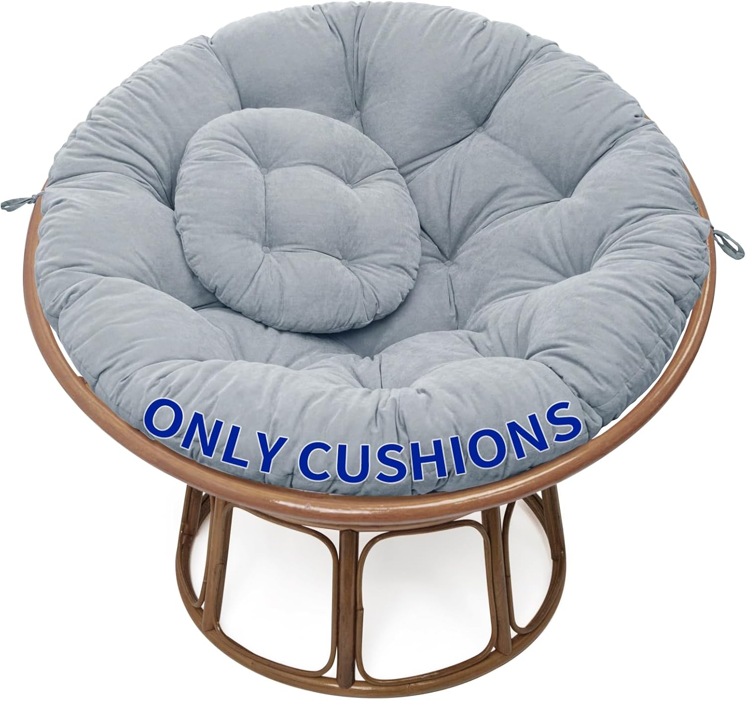 Amazon.com: sutailocus Papasan Chair Cushion Round Tufted Papasan ...