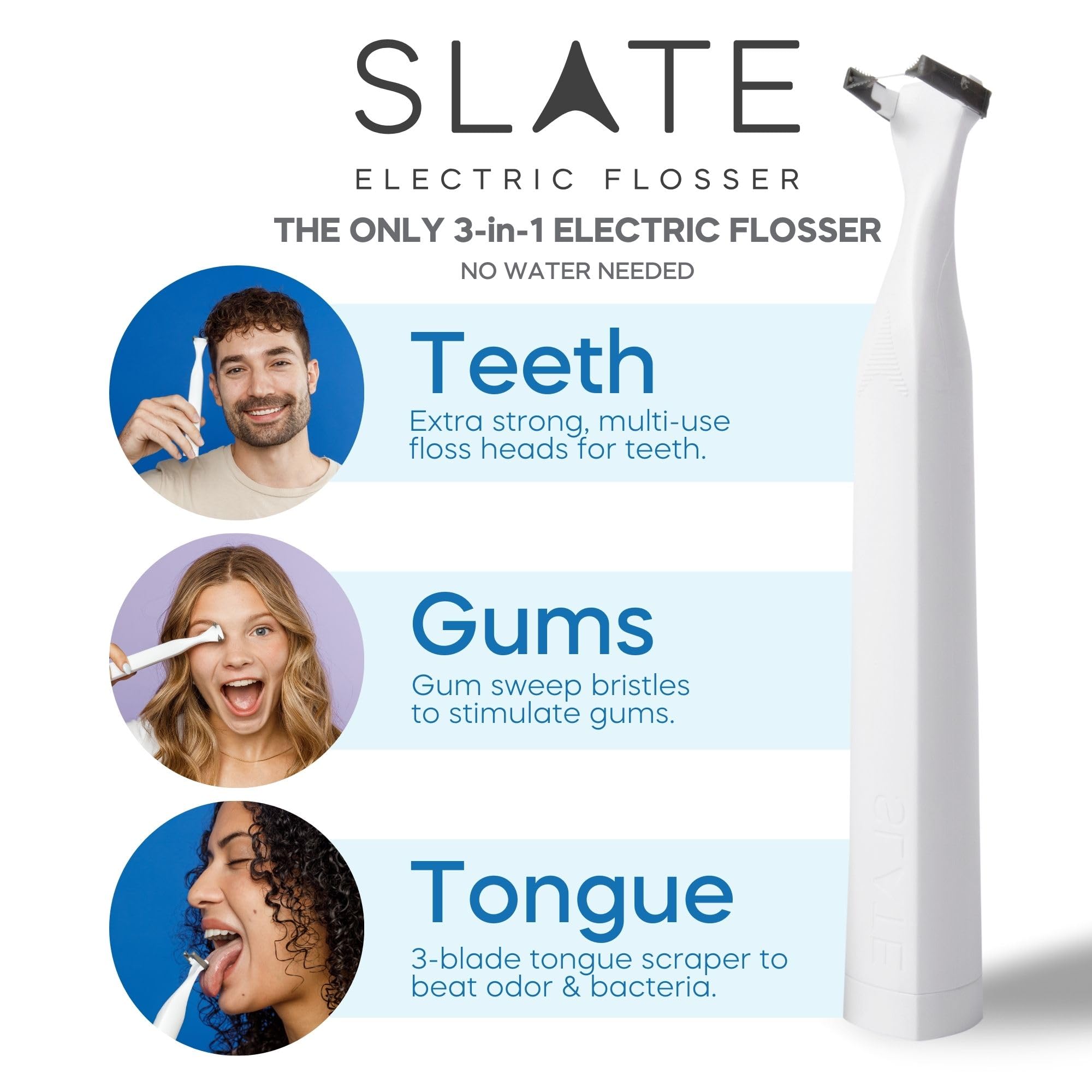 Snapklik.com : Slate Electric Flosser