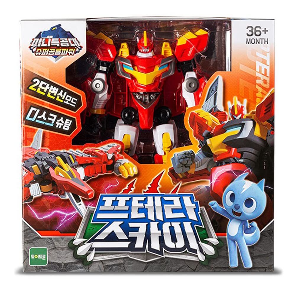 Buy [MINIFORCE] Super Dino Power PTERA SKY Transformer Vehicle Robot ...