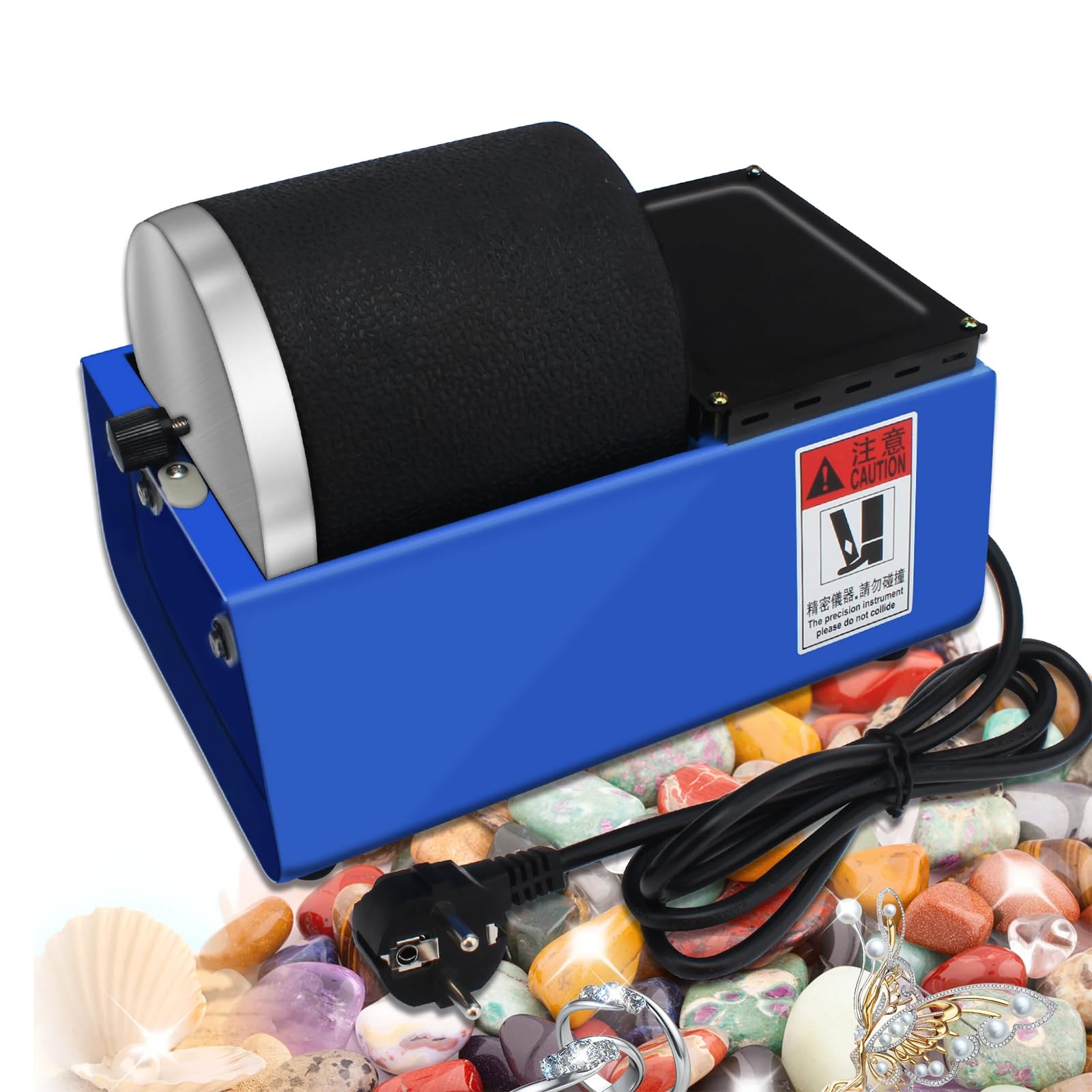 CHANGLKJ Electric Rock Tumbler Machine, Rotary Rock Tumbler, Gemstones ...