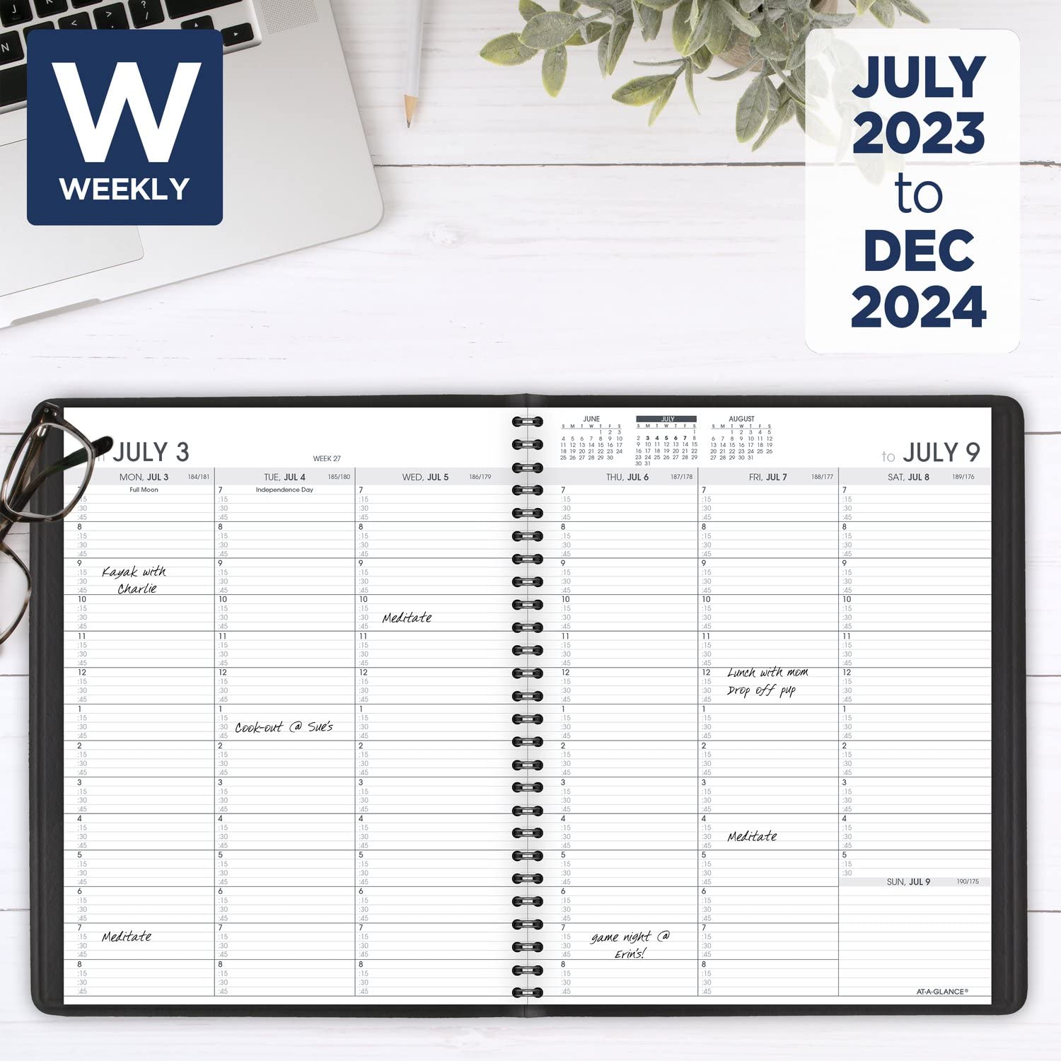 Snapklik.com : AT-A-GLANCE 2023-2024 Academic Planner, Weekly, Quarter ...
