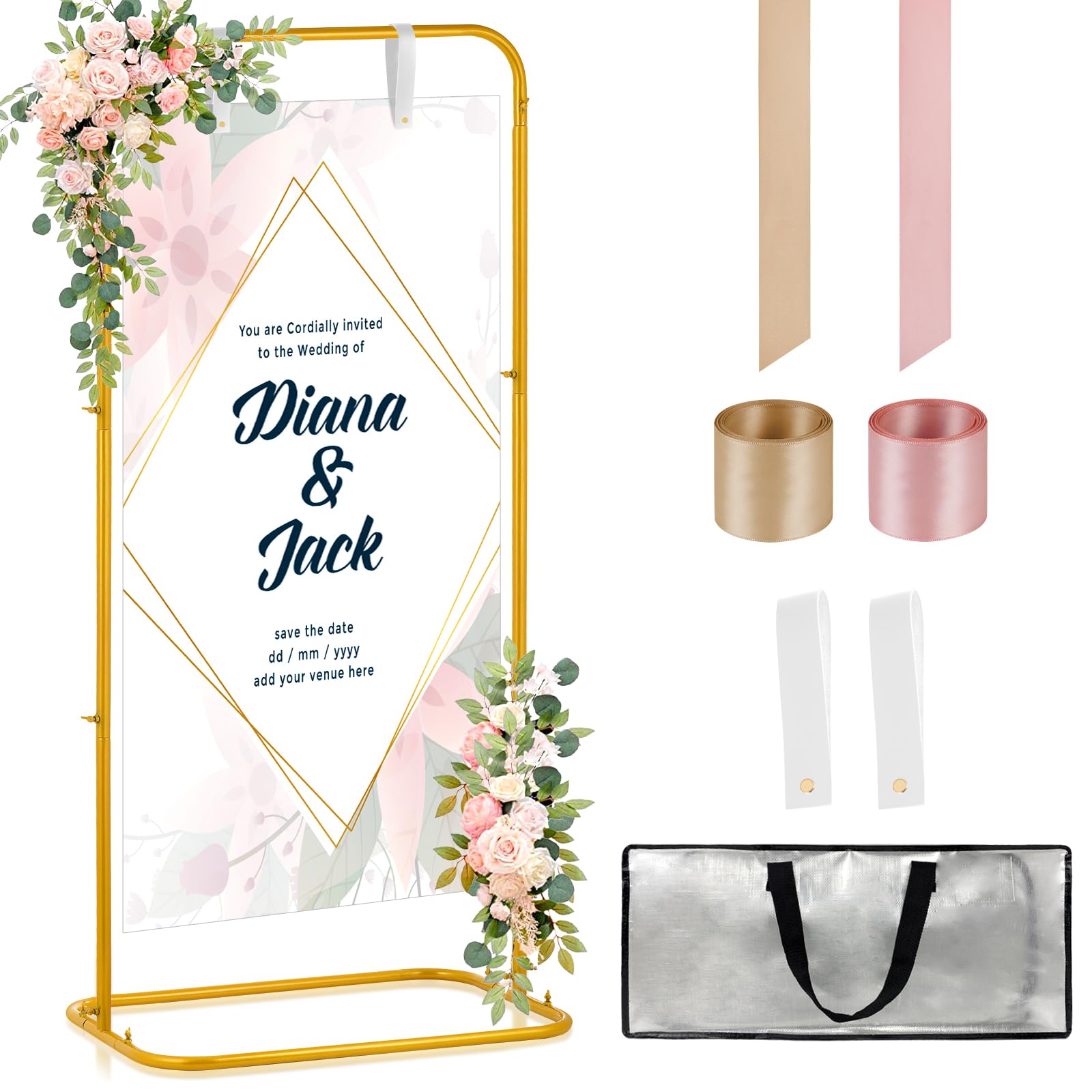 Amazon.com: FACULX Wedding Welcome Sign Holder, Welcome To Our Wedding ...