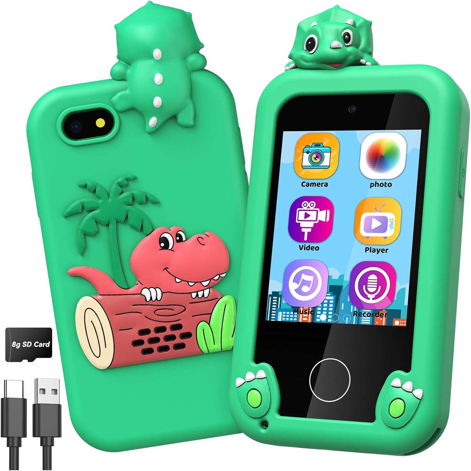 Grriopi Kids Phone, Toys for 3-12 Year Old Boy Gift for 5 6 7 8 9 Year ...