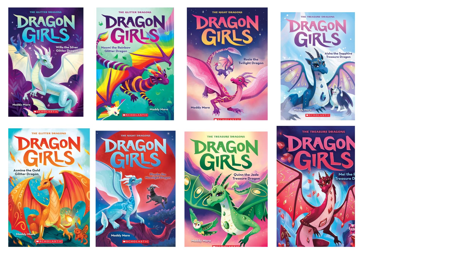 Dragon Girls Series Complete 8 Books Set (Book #1 - #8): KAZUU: Amazon ...