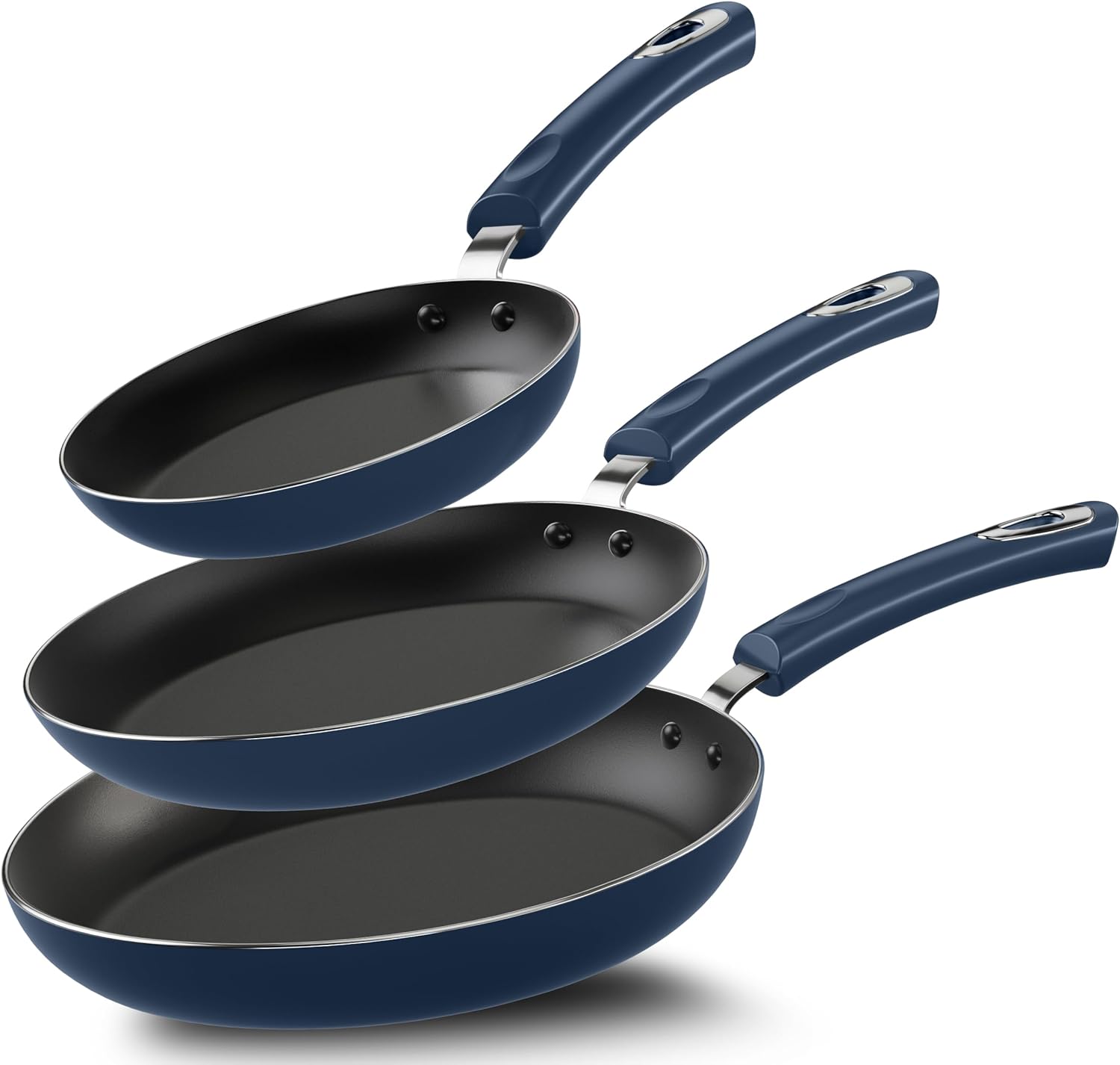 Amazon.com: Utopia Kitchen Nonstick Cookware 3 Piece Set, Non-Stick ...