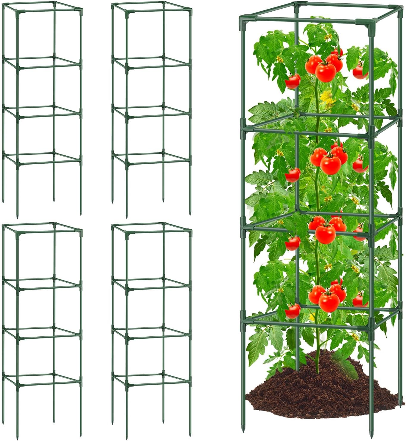 Amazon.com : AMAGABELI GARDEN & HOME Tomato Cages for Garden Plant ...