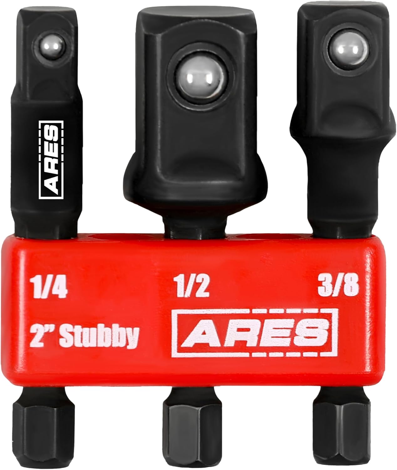 ARES 22031 – 3-Piece 2-Inch Stubby Impact Grade Socket Adapter Set ...