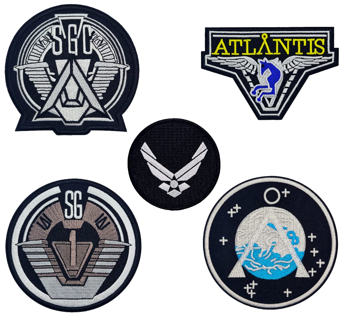 Amazon.com: Stargate SG-1 Costume Patch 5pc Bundle Embroidered Patch ...