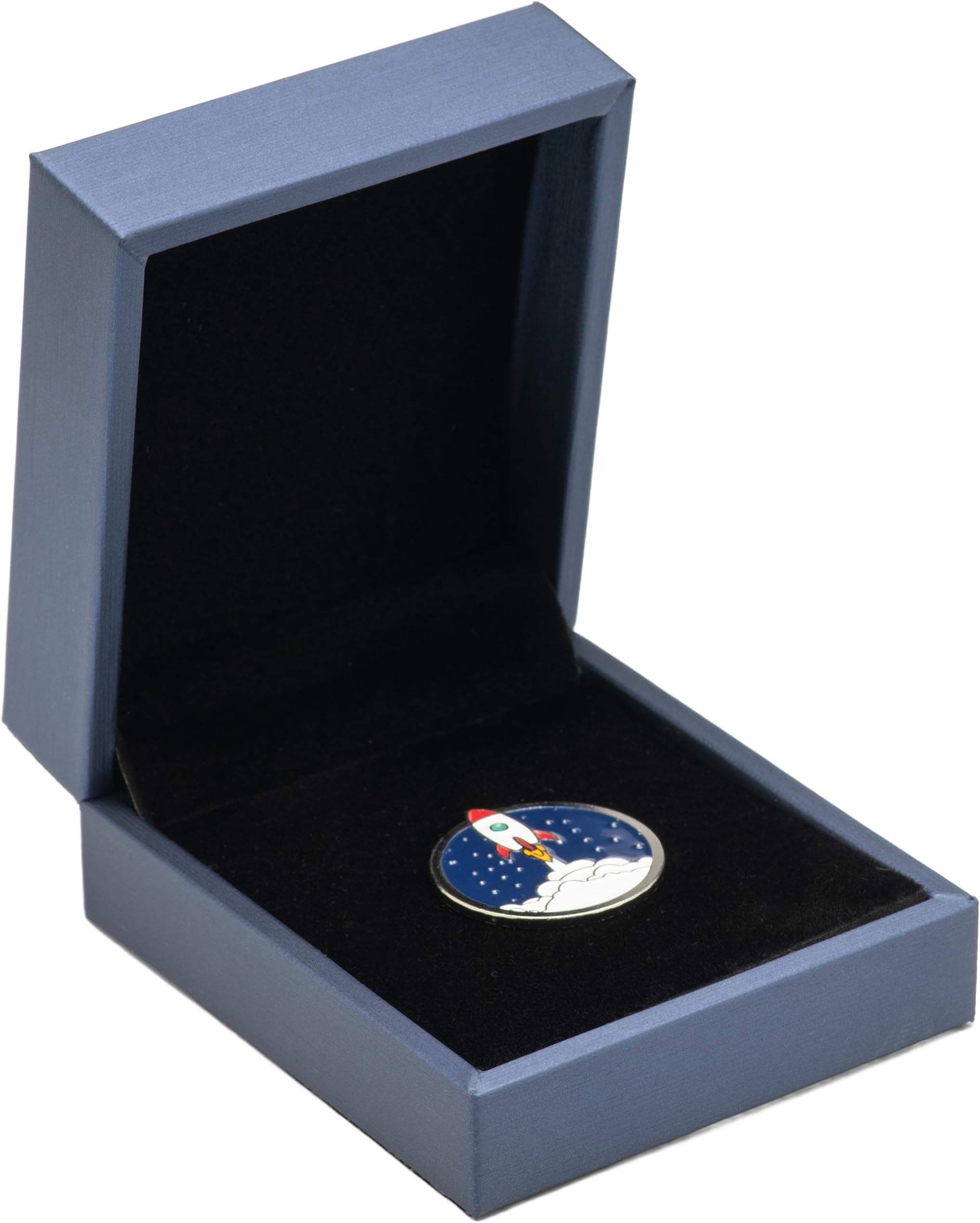 Amazon.com: COWFEX Small Single PU Pin Display Box Case for Gift Badges ...