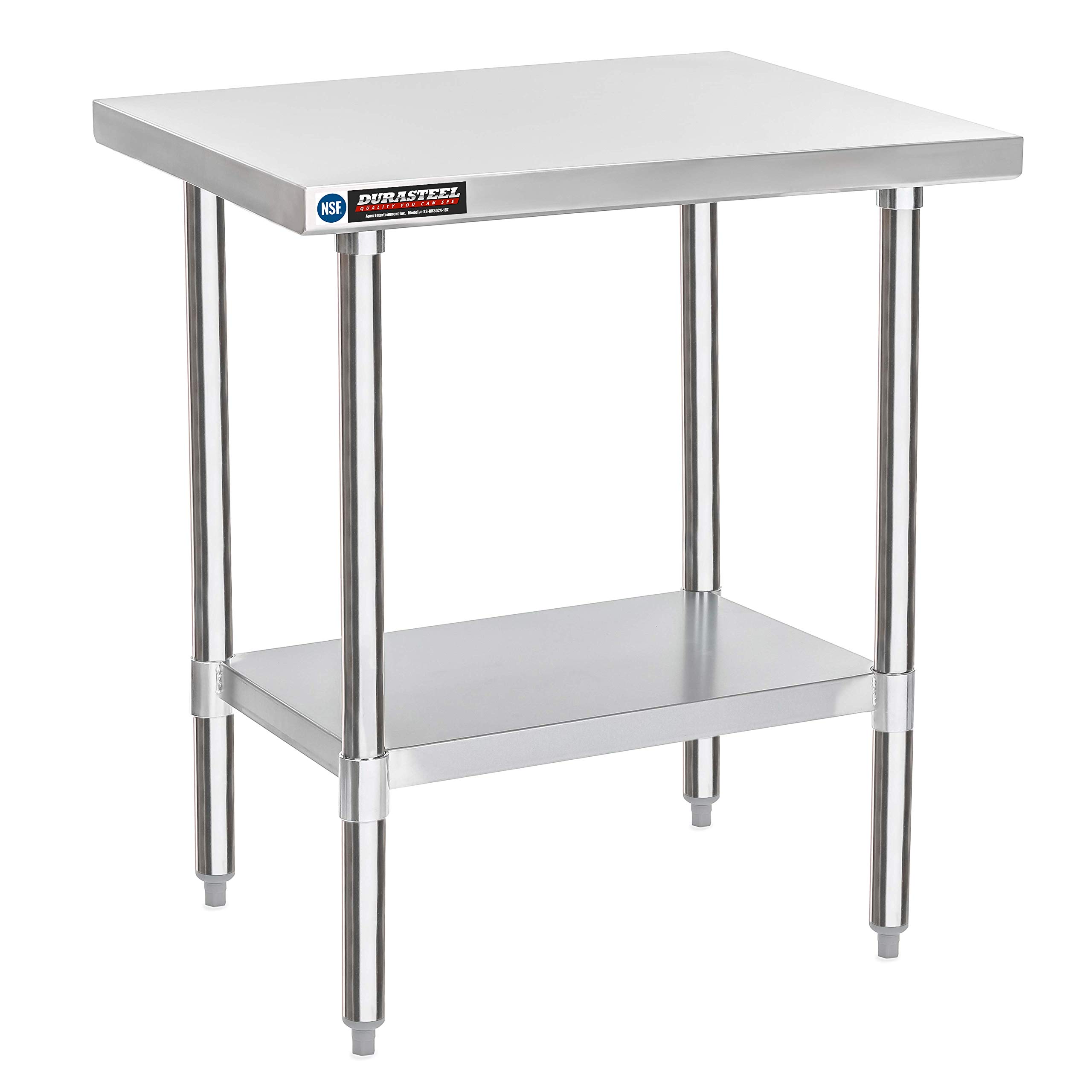 Snapklik.com : DuraSteel 30x24 Small Stainless Kitchen Island - NSF ...