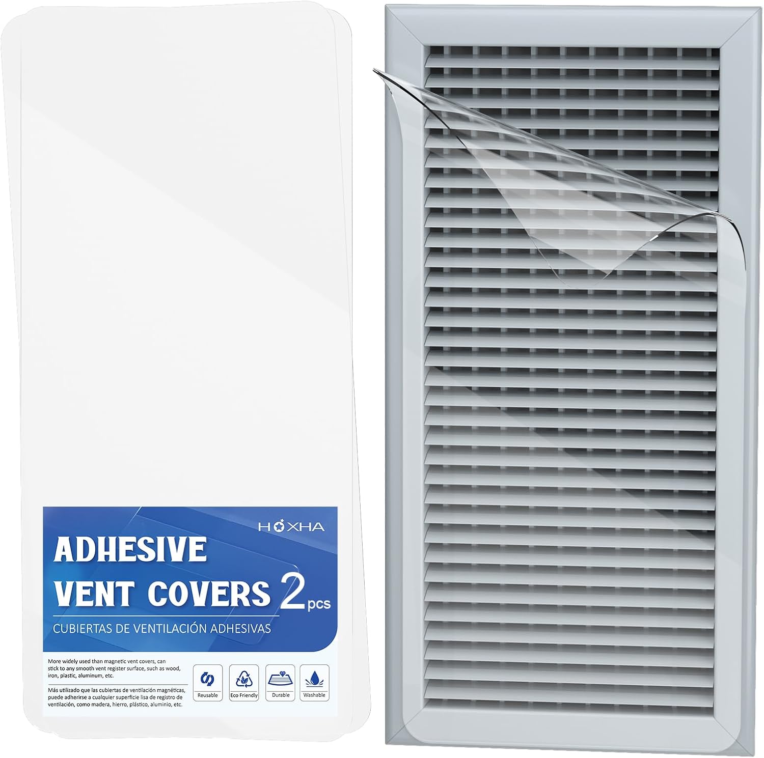 HOXHA 2 Pack PET Vent Covers, 5.5” × 12” Vent Cover with Pressure ...