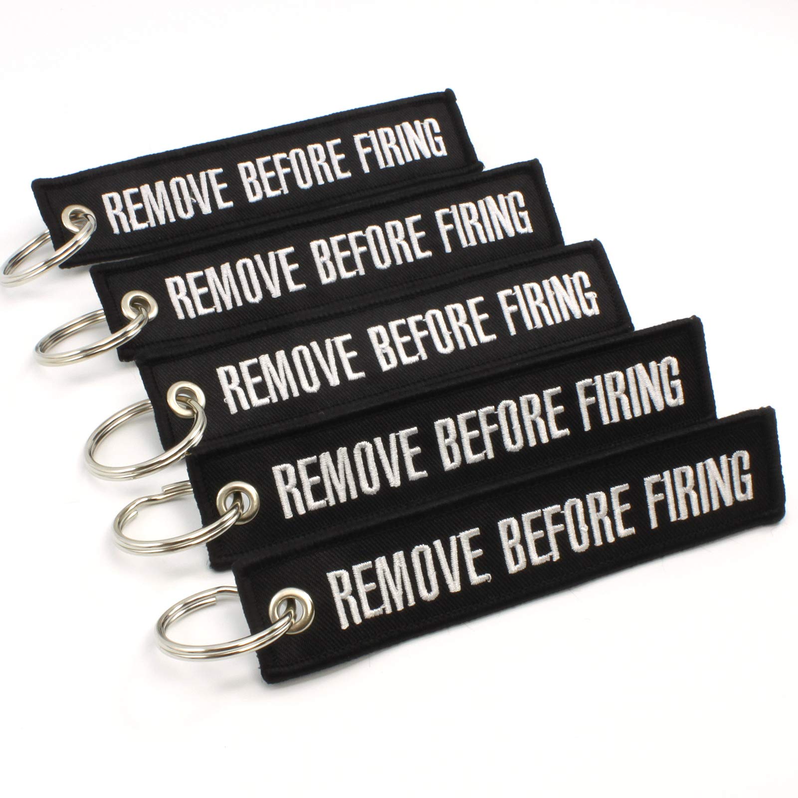 Amazon.com: Rotary13B1 Remove Before Firing Keychain - Black/white ...