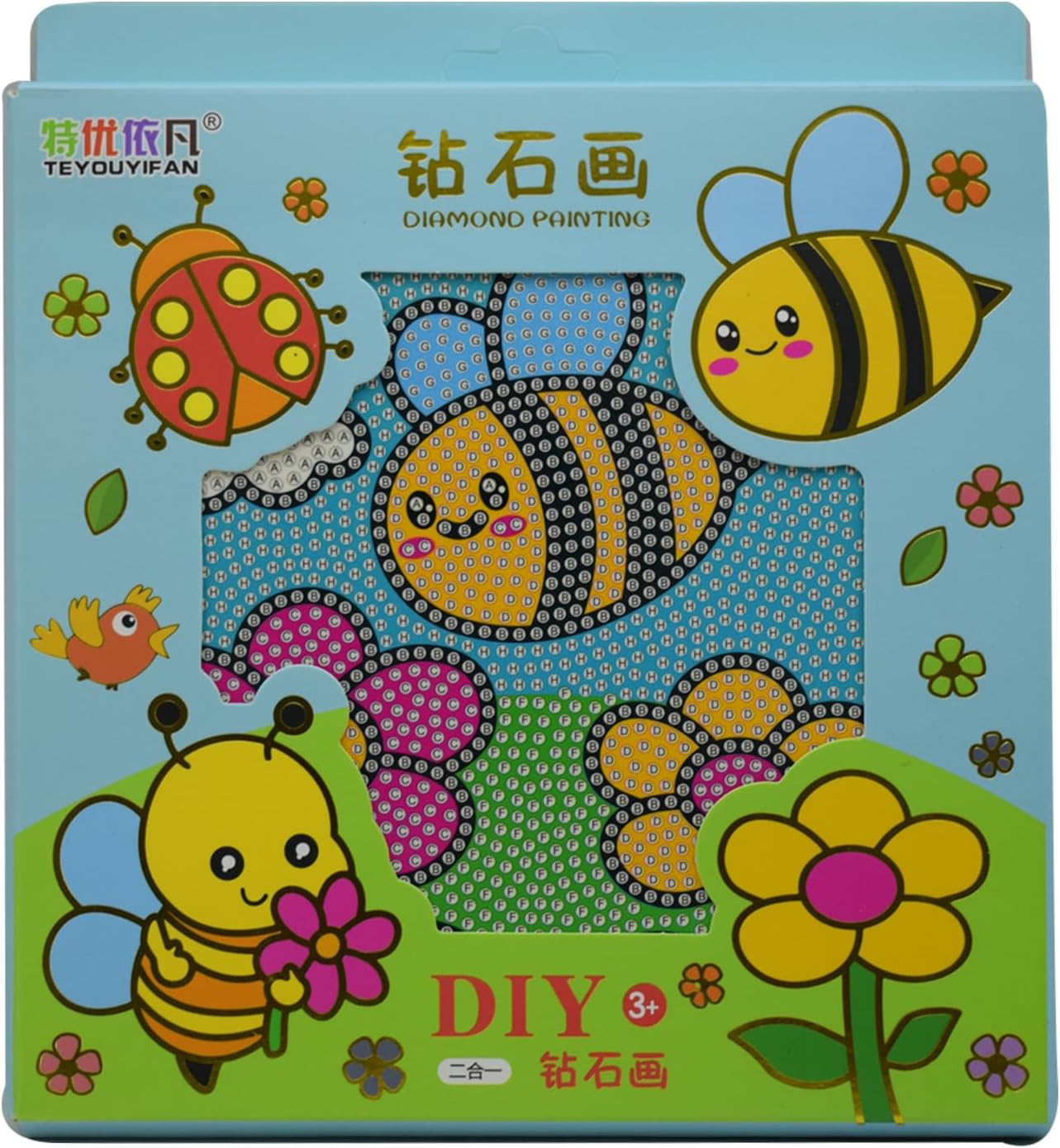 Asera DIY 5D Cartoon Diamond Painting Kits for Adults Diamond Art by ...