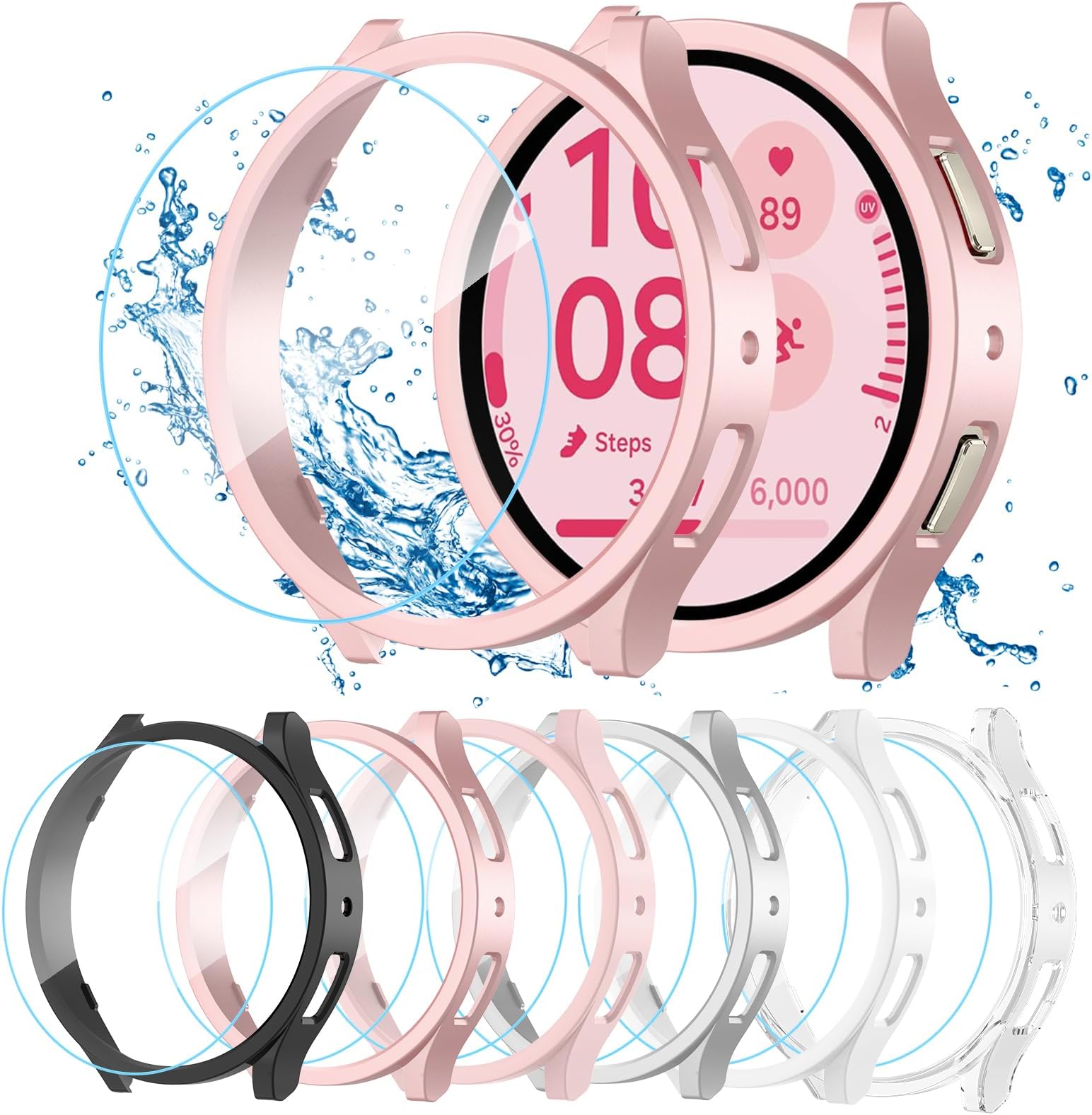 Amazon.com: DNNBAO [6+6 Pack for Samsung Galaxy Watch FE/5/4 Screen ...