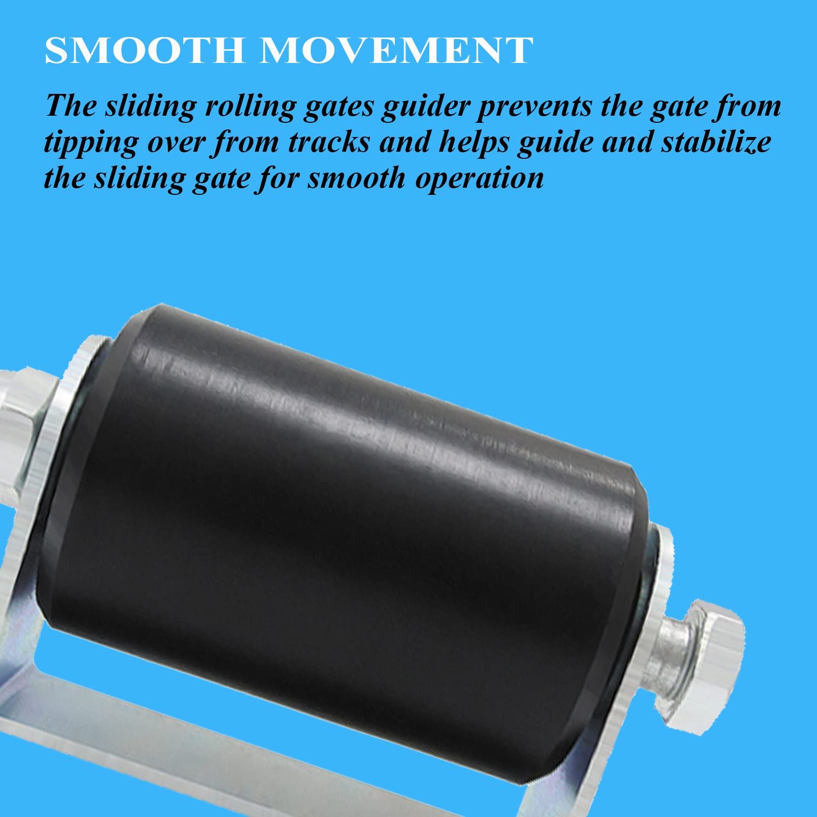 Snapklik.com : 3in Sliding Gate Guide Roller