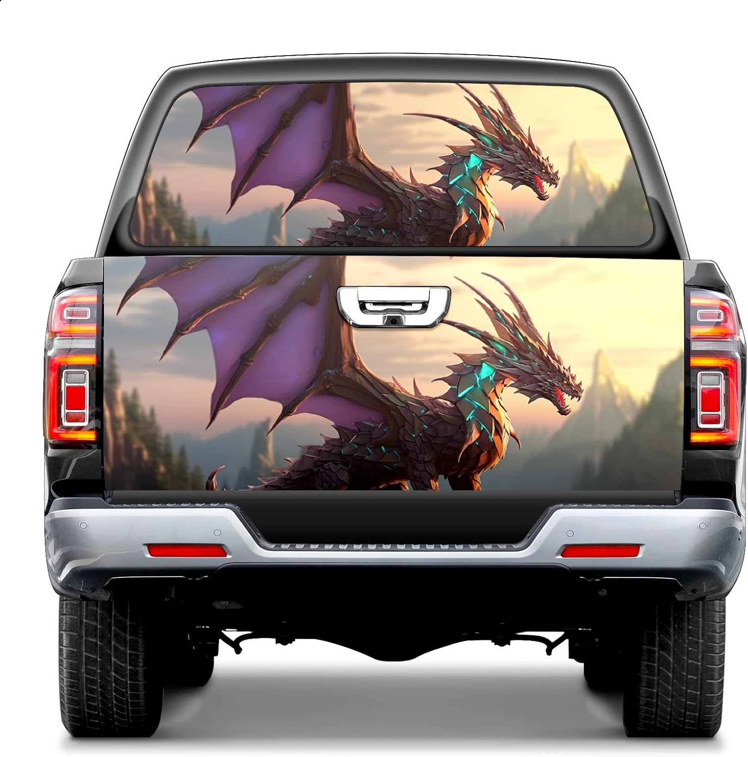Amazon.com - Dragon 1 Truck Window Decals & Tailgate Wraps for Trucks ...