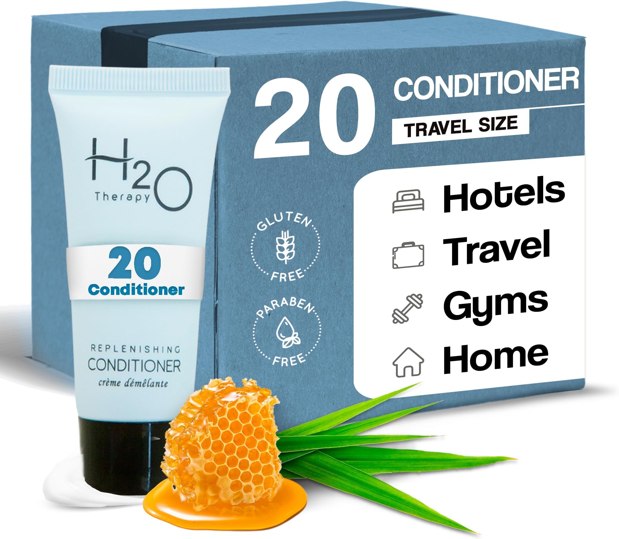 Amazon.com: H2O Therapy Shampoo and Conditioner, Travel Size Hotel ...