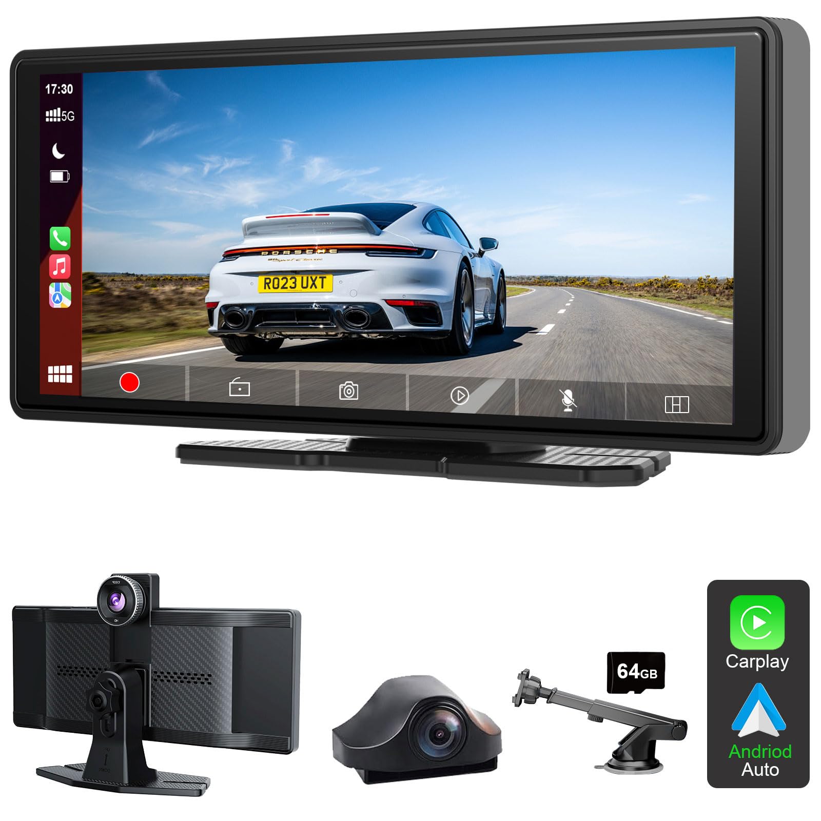Amazon.com: 2025Apple Carplay Screen for Car with 1080P Backup Camera ...