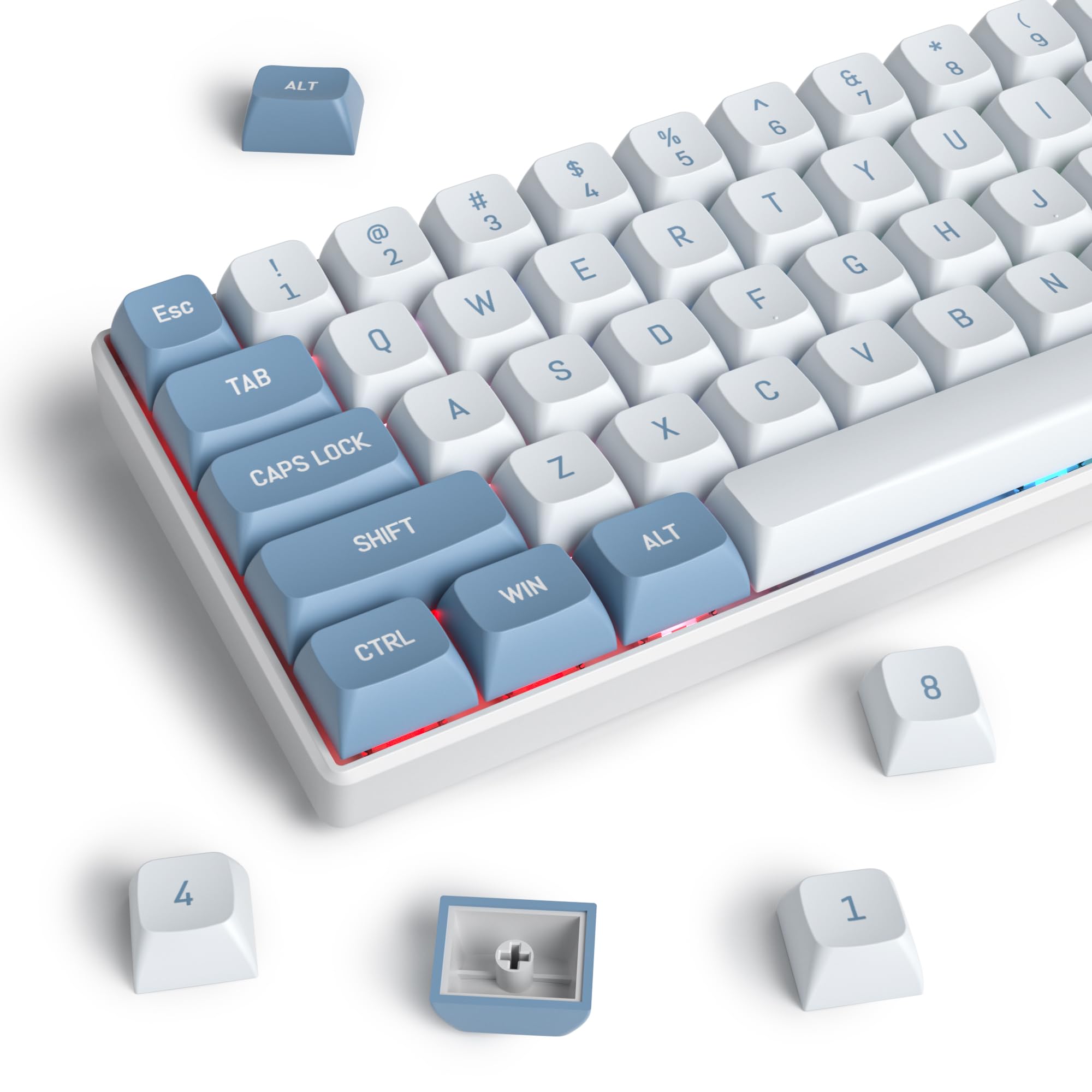 Buy Taeeiancd Keycaps 60 Percent 158 Keys Double PBT Custom Gaming ...