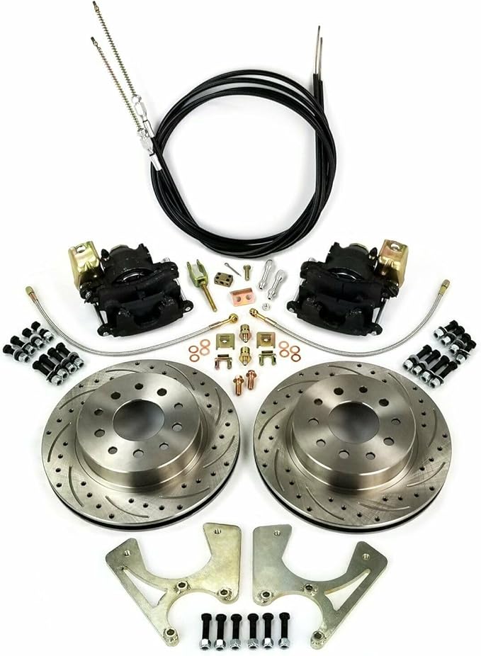 Amazon.com: ORALSIM 10 & 12 Bolt Rear Axle 11" Disc Brake Conversion w ...