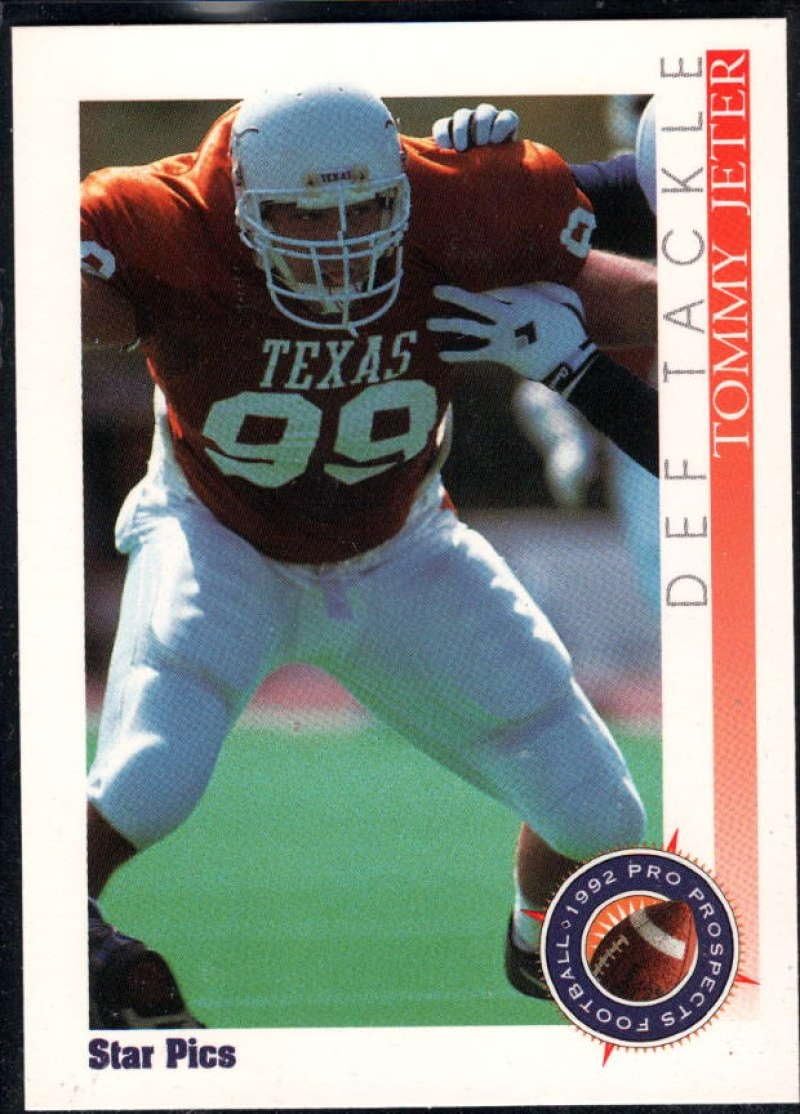 Amazon.com: Football NFL 1992 Star Pics #76 Tommy Jeter : Collectibles ...