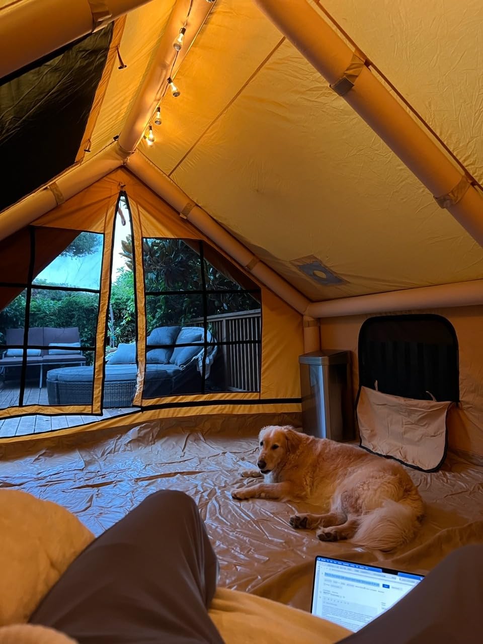 $94/mo - Finance RBM OUTDOORS Panda Air Inflatable Camping Tent House 4 ...