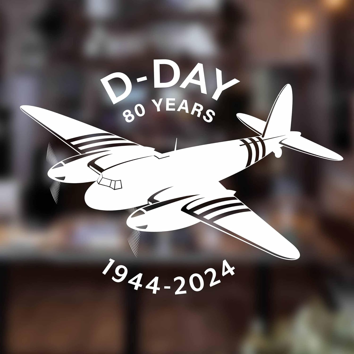 D Day 80th Anniversary Decoration Window Sticker - D-Day Remembrance ...