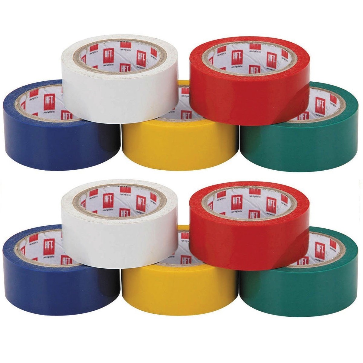 Amazon.com: (10 Pack) 600 Volt Safe 3/4 In x 12 Ft Color Coded ...