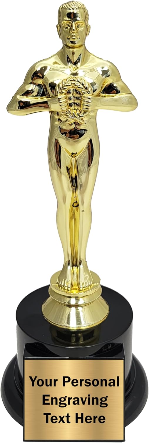 Amazon.com: Personalized Gold Statue Achievement Trophy - 8 Inches & 11 ...