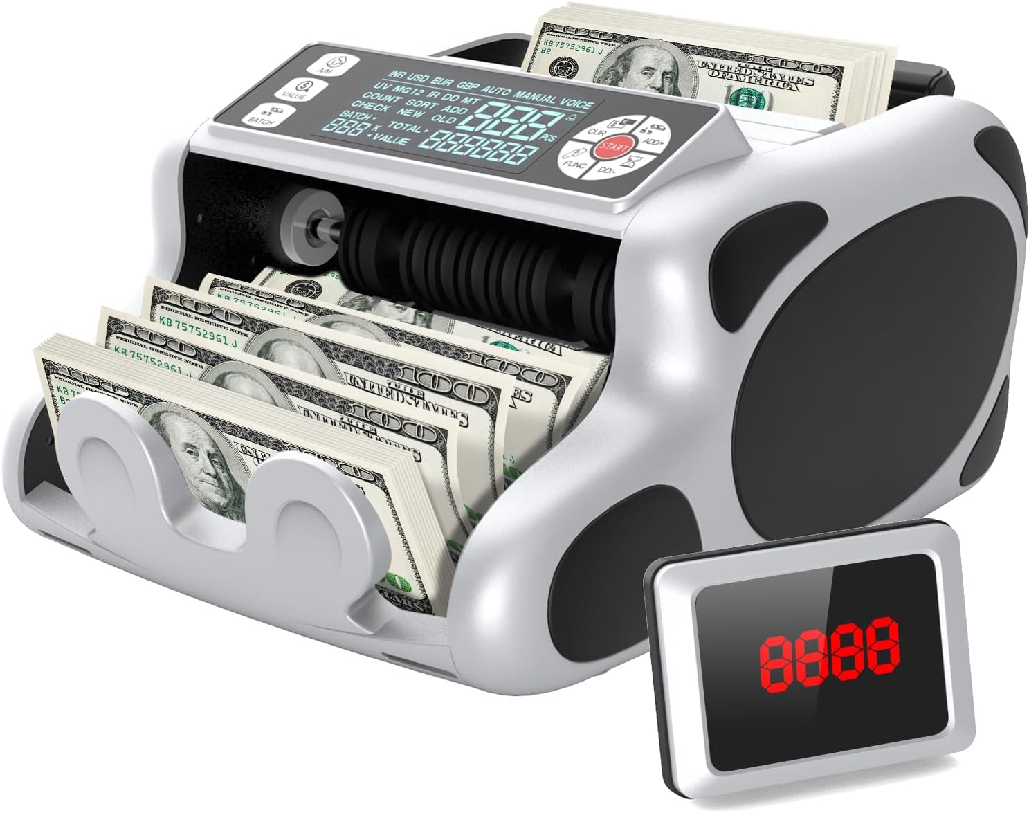 Amazon.com : Aocktobar K08 USA/EUR Money Counter with Value Count ...