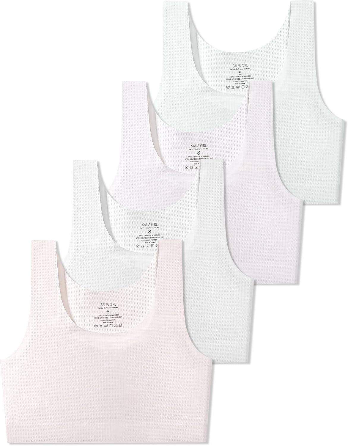 Amazon.com: SALIA GIRL Starter Bras for Kids 7-12 Seamless Training ...
