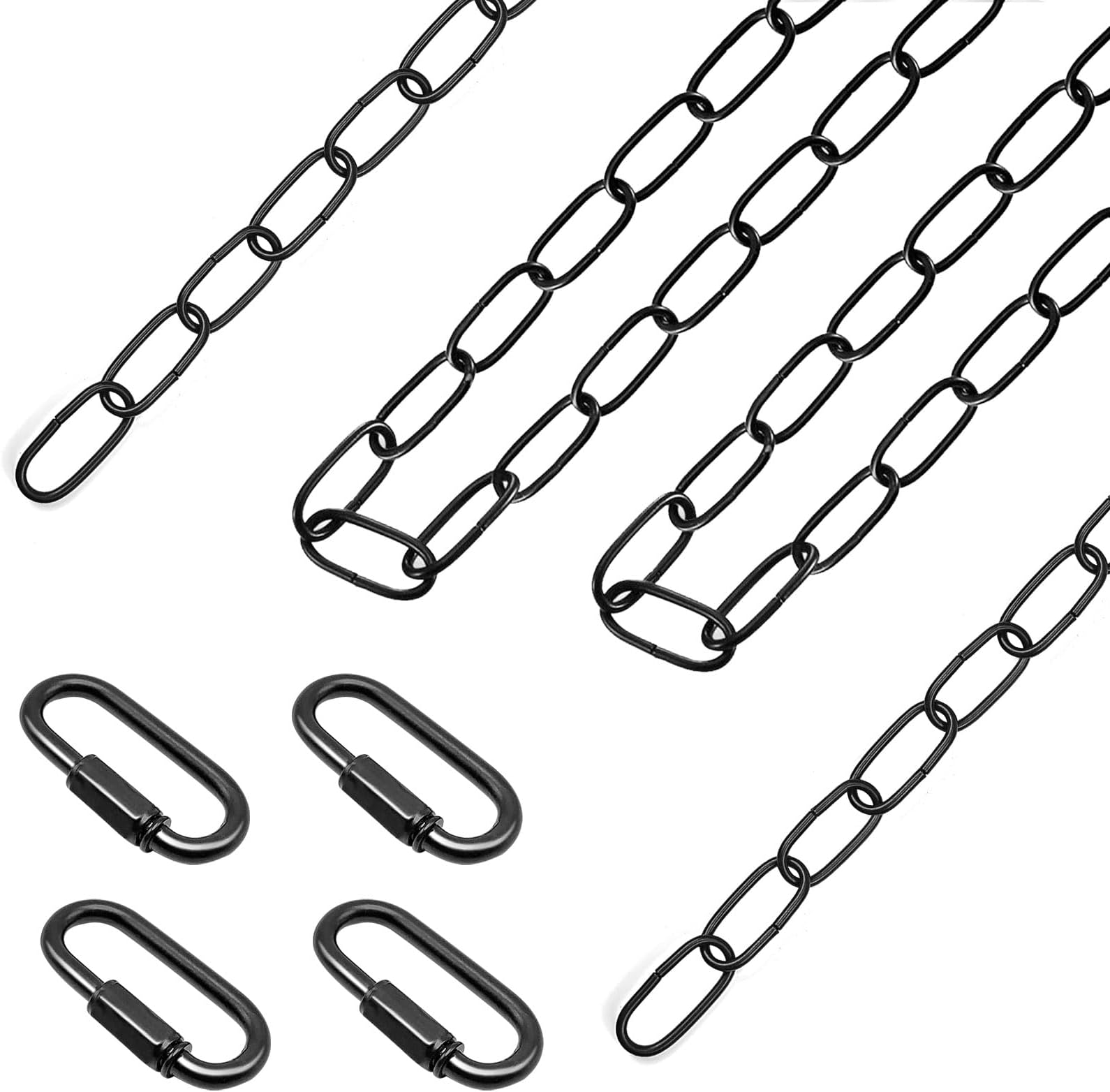 Amazon.com: ECUDIS 20 Feet Black Pendant Light Fixture Chain, Lighting ...