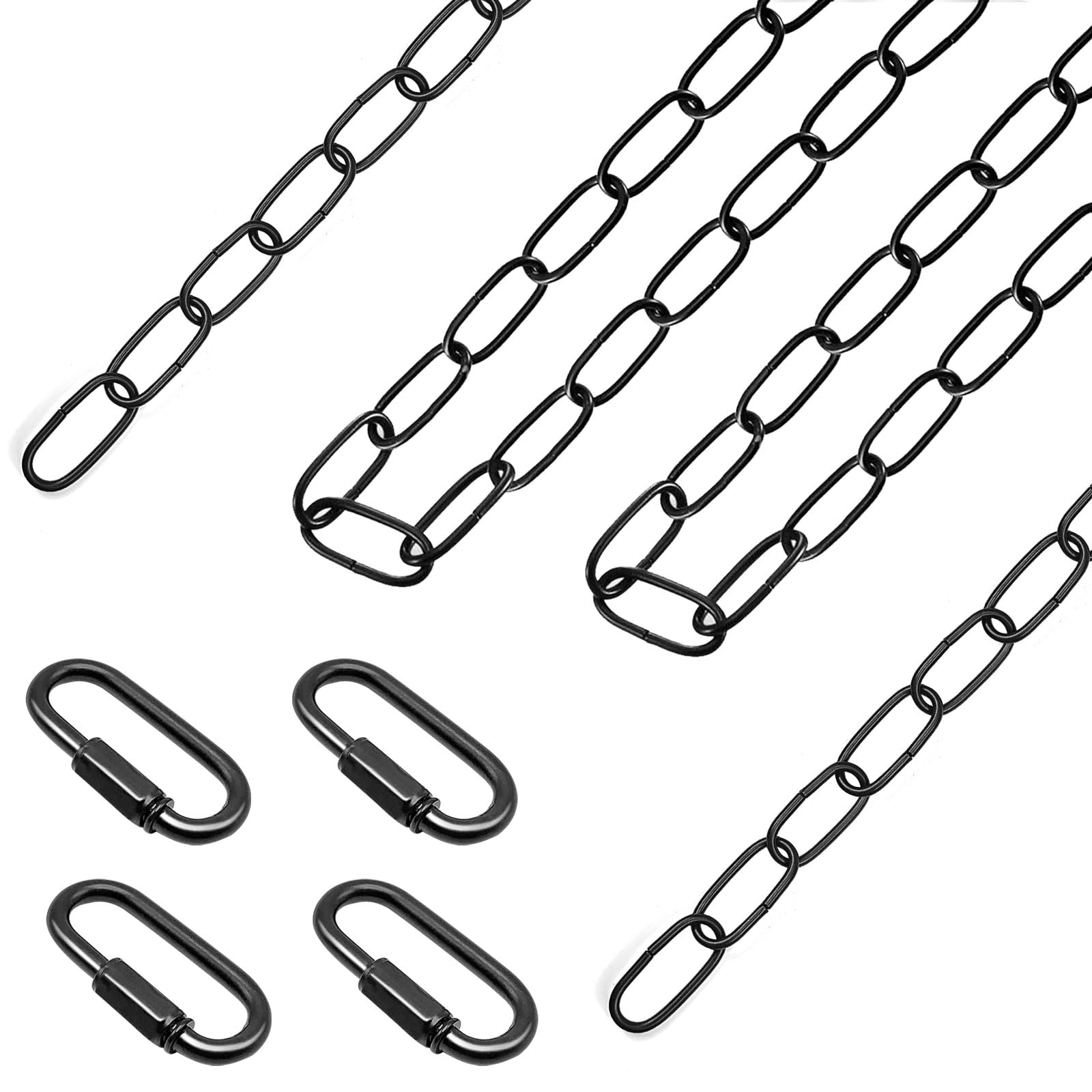 Amazon.com: ECUDIS 20 Feet Black Pendant Light Fixture Chain, Lighting ...