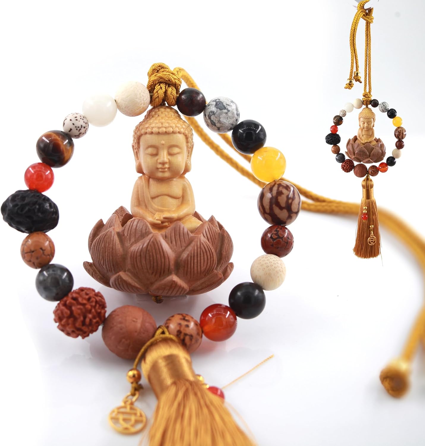 Amazon.com: HATRAV Buddha Car Home Hanging Ornament,Protection Wall Dec ...