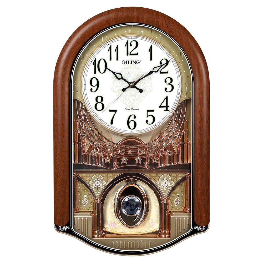 Amazon.com: Very Large Size Melodies in Motion Wall Clock,Pendulum ...