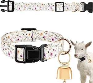 Amazon.com : Bohemia Wildflowers Goat Collar with Grazing Rose Gold ...