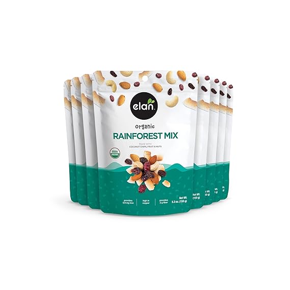 Amazon.com: Elan Organic Rainforest Mix, Healthy Snacks, Dried Fruits ...