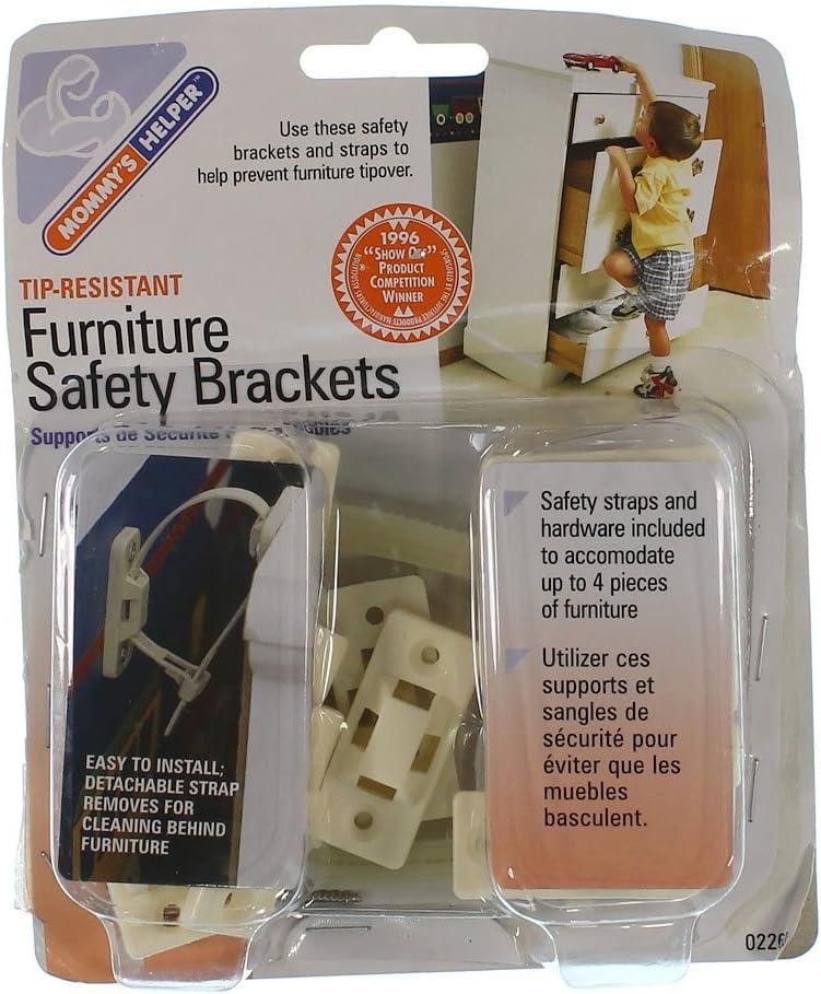Mommy's Helper Tip Resistant Furniture Safety Brackets : Amazon.co.uk ...