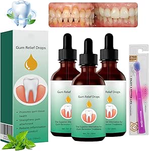 INBOLM 3PCS Dentizen Gum Regrowth Drops Gum Restore Plus Liquid Drops ...