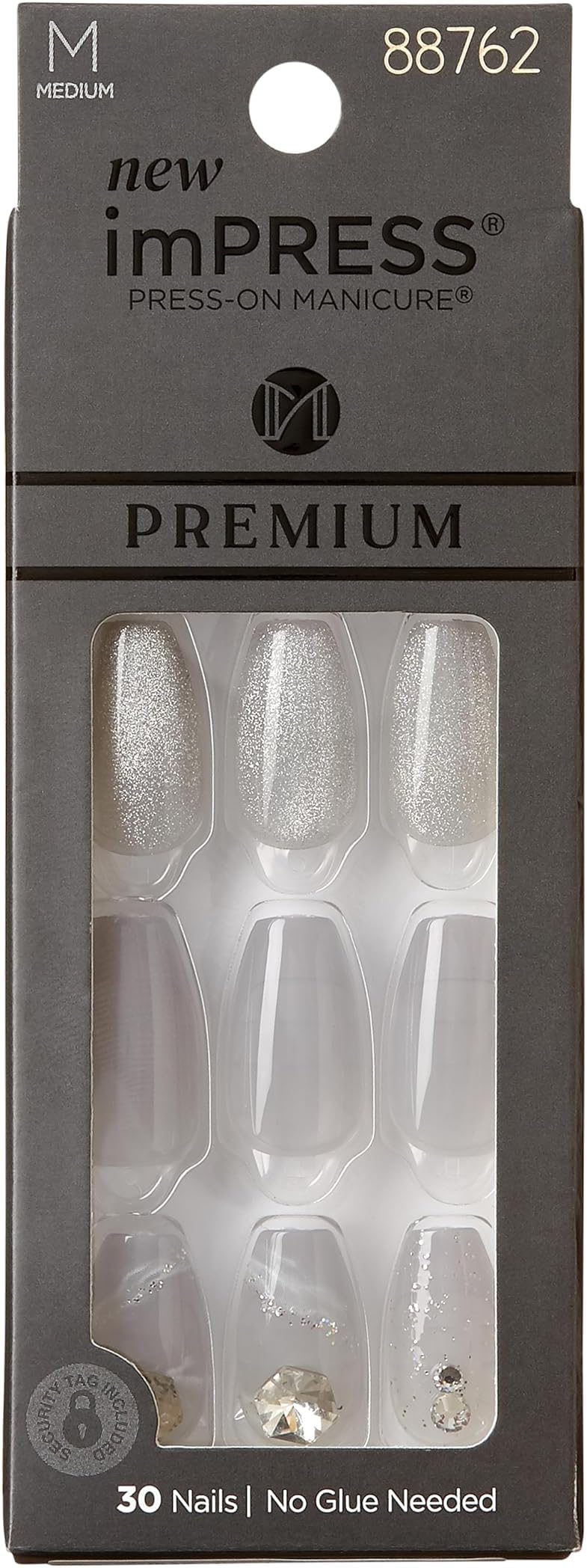 Amazon.com: KISS imPRESS No Glue Mani Press On Nails, Premium, Legacy ...