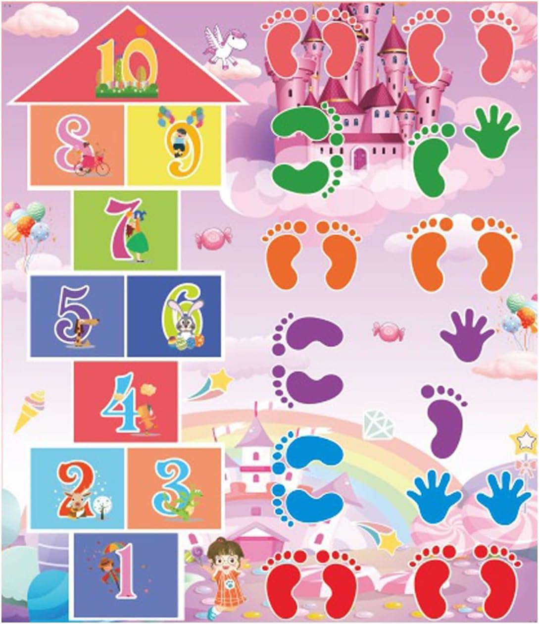 Amazon.com: Generic Slippery Hopscotch for Adults, Slippery Hopscotch ...