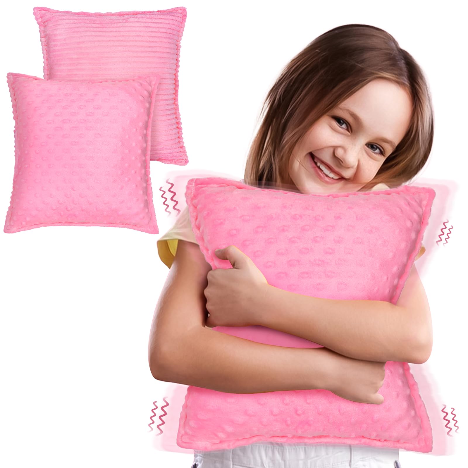 Amazon.com: Subao 12" Vibrating Sensory Toddler Pillow with Two ...