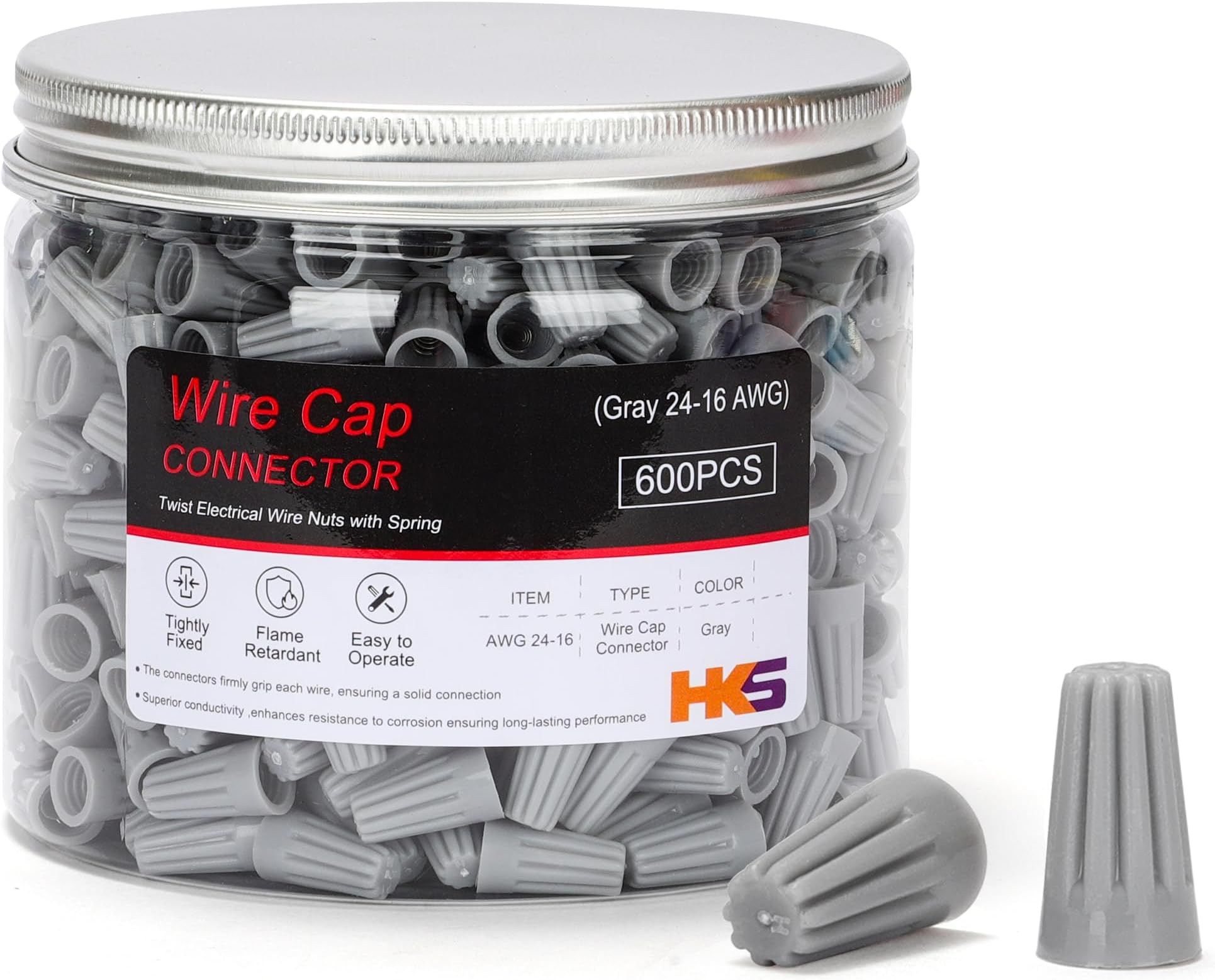 Amazon.com: 3M Performance Plus R/Y+ Flame-Retardant Twist-On Wire ...